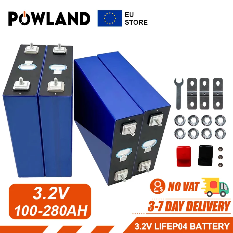 POWLAND-3-2V-100Ah-150Ah-206Ah-LiFePO4-Battery-Lithium-Iron-phosphate ...