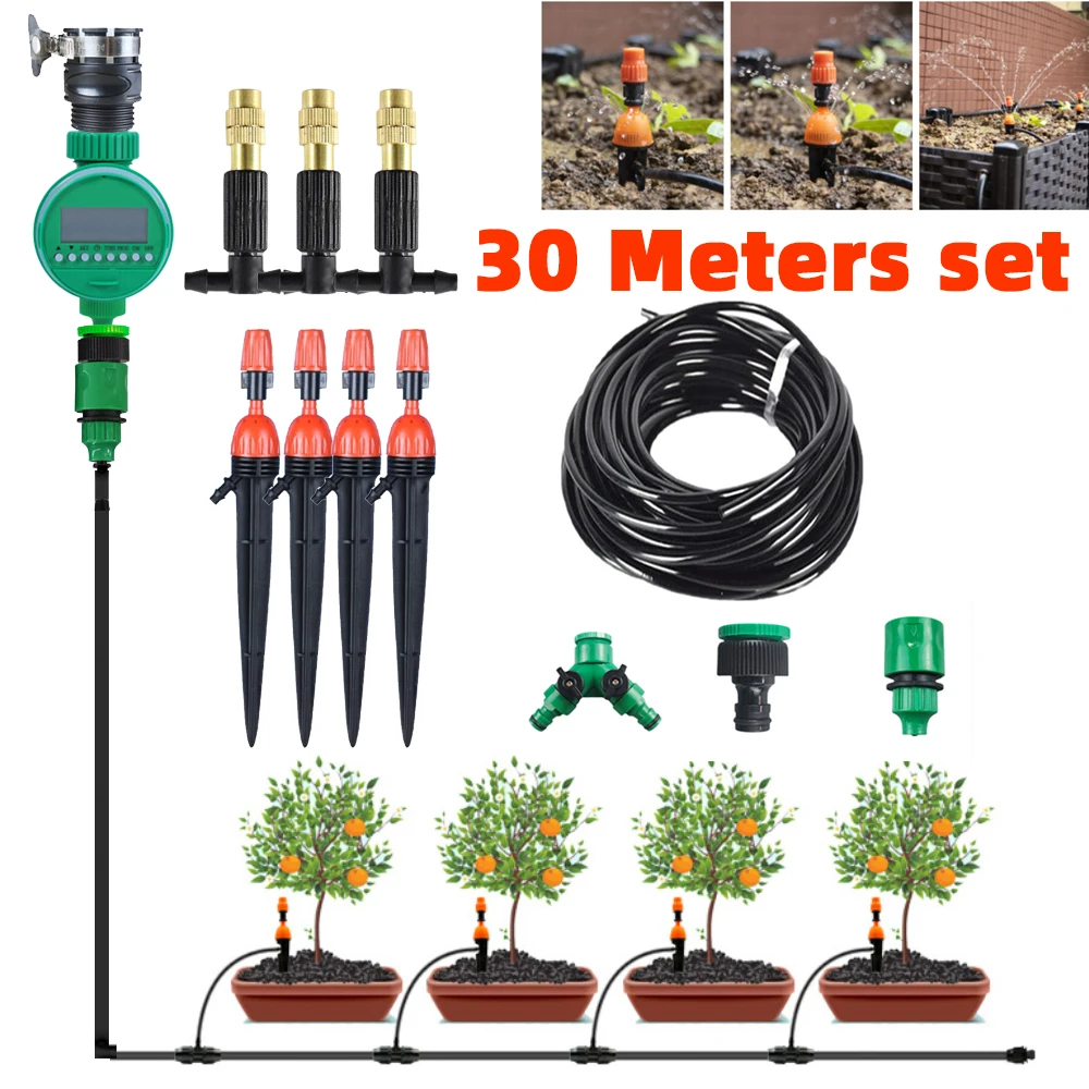 30M-Garden-Micro-Irrigation-Kits-Drip-Kits-Misting-Watering-System ...