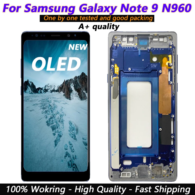 100-OLED-For-Samsung-Galaxy-Note-9-LCD-Display-Touch-Screen-Digitizer ...