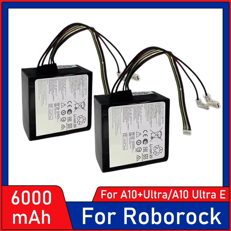 Batería de repuesto de 21,6 V y 6000mAh para aspiradora Roborock Dyad ...