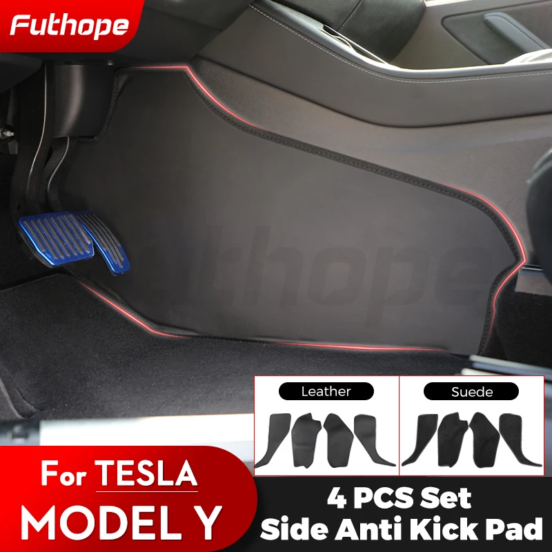 Futhope 4pcs Side Defense Kick Pad For Tesla Model Y 2018-2022 Car ...