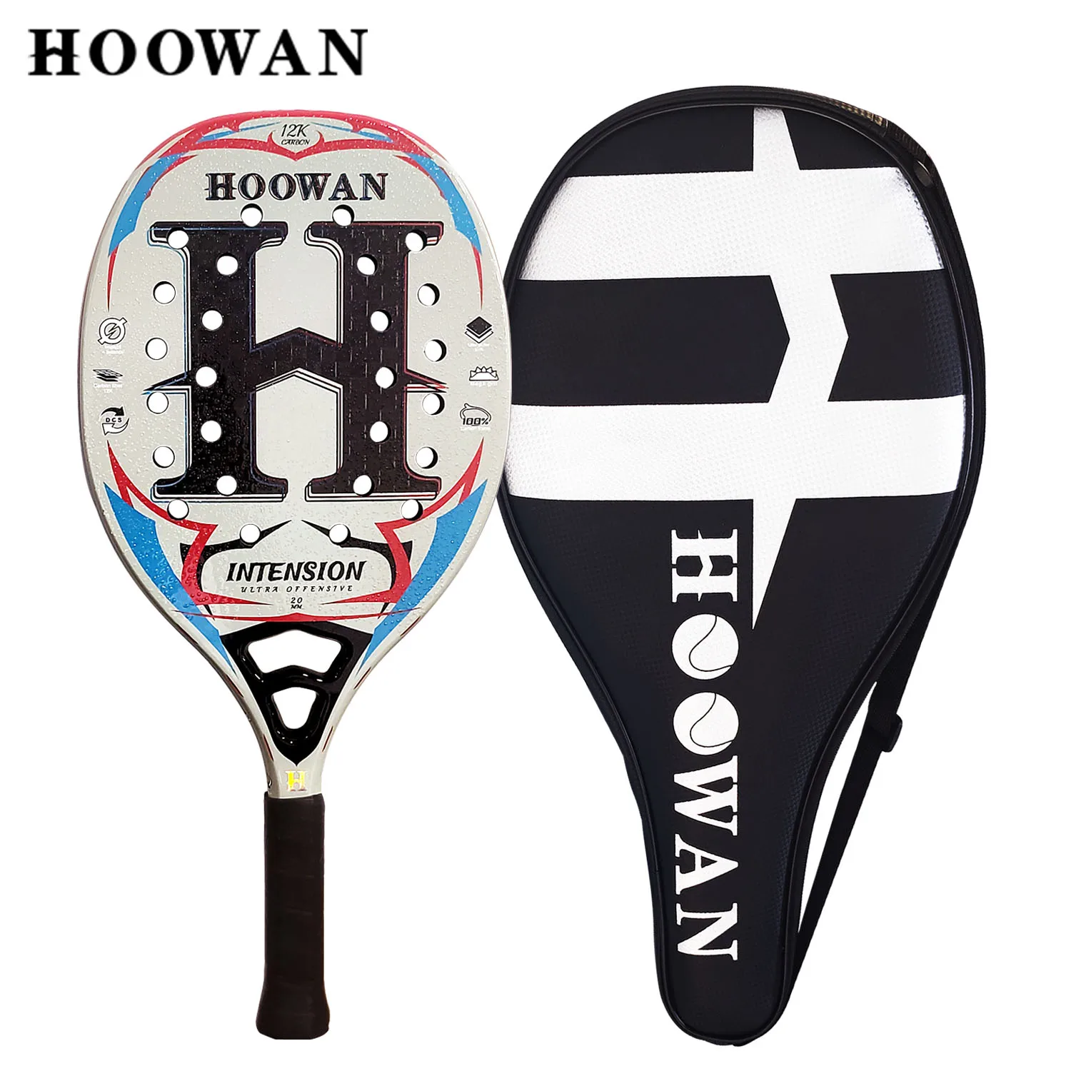 HOOWAN-INTENSION-12K-Beach-Tennis-Racket-Carbon-Fiber-12K-Ultra ...