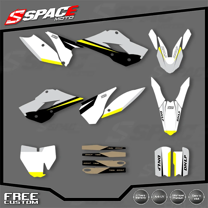 SPACE Custom Team Motorcycle Graphics Background Decal Stickers Kits ...