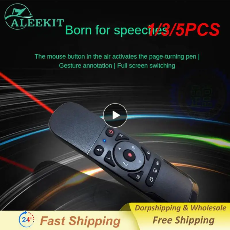 1-3-5PCS-Wireless-Presenter-With-Air-Mouse-USB-Red-Light-Pointer-Slide ...