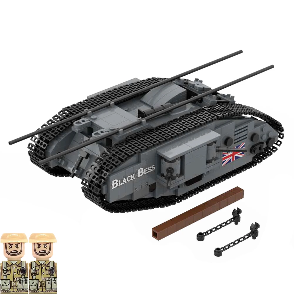 WW1 Zwart Bess Mark Iv Heavy Tank Oorlog Militaire Wapens Bouwstenen ...