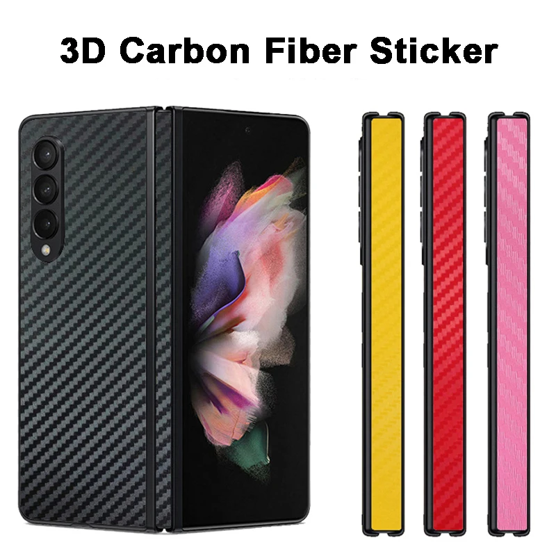 3D-Carbon-Fiber-Anti-Scratch-Phone-Sticker-For-SAMSUNG-Z-Fold-5-Fold4-3 ...