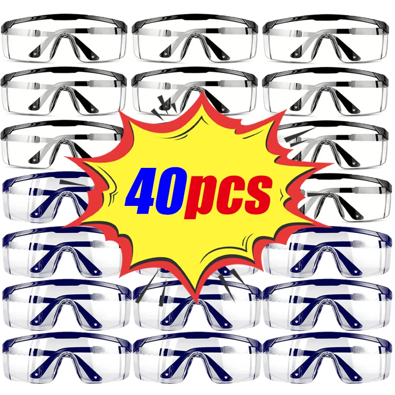 40Pcs-Anti-Splash-Eye-Work-Safety-Goggles-Windproof-Dustproof ...