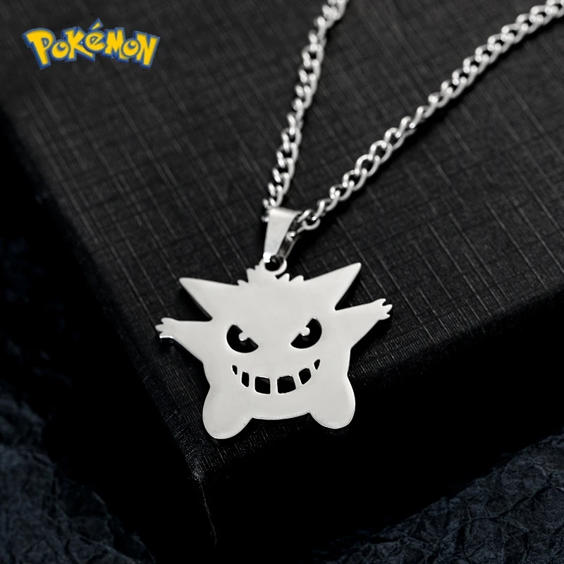 Pokemon-Anime-Necklace-Gengar-Cartoon-Metal-Necklace-Kawaii-Pendant-Hip ...