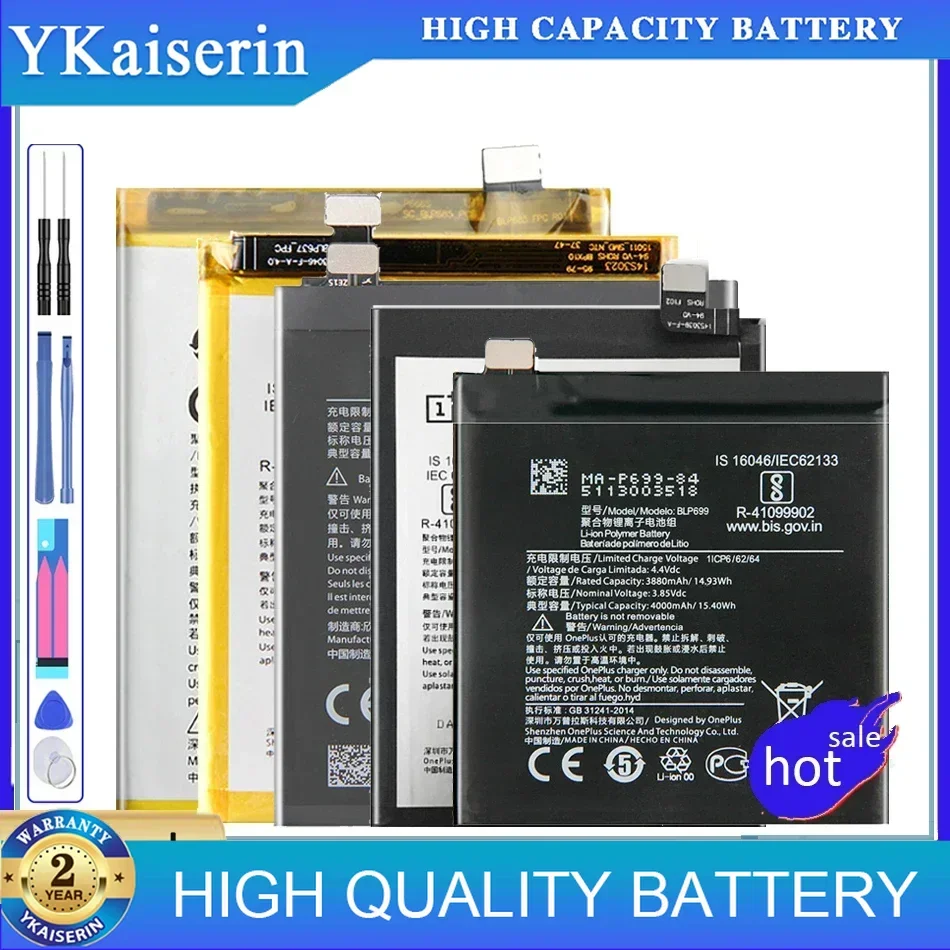 Replacement Battery For OnePlus 1 2 3T 5 5T 6 6T 7 7 7T Pro BLP637 ...