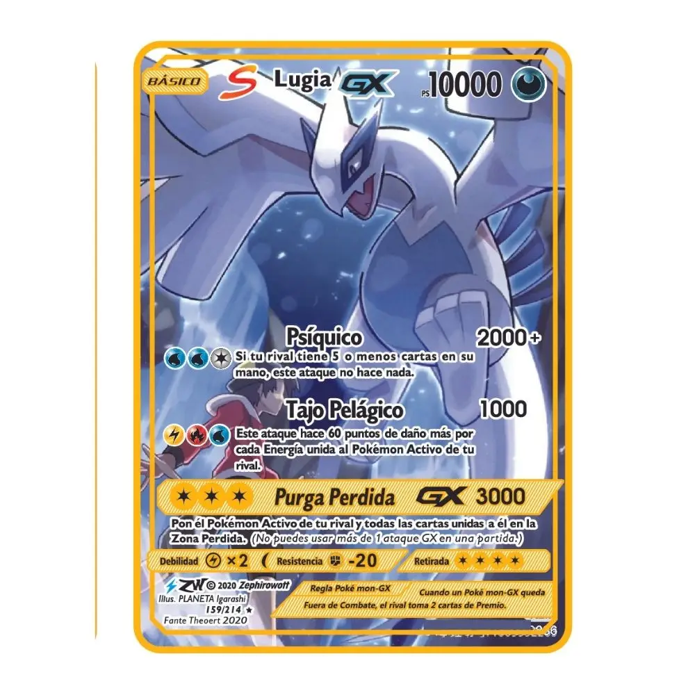 2023 new Spanish Pokémon Cards Metal Letters Spanish Iron Cards Mewtwo ...