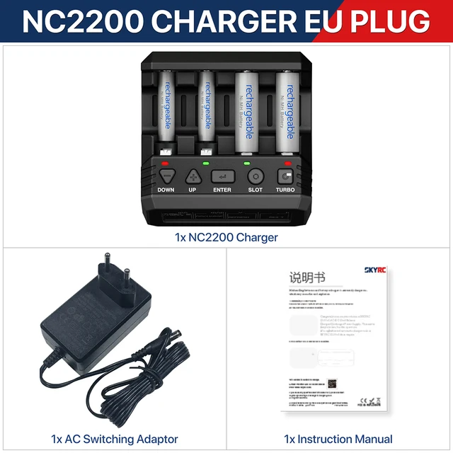 SKYRC MC3000 Battery Charger NC2500 Pro / NC2200 for AA AAA Nimh ...