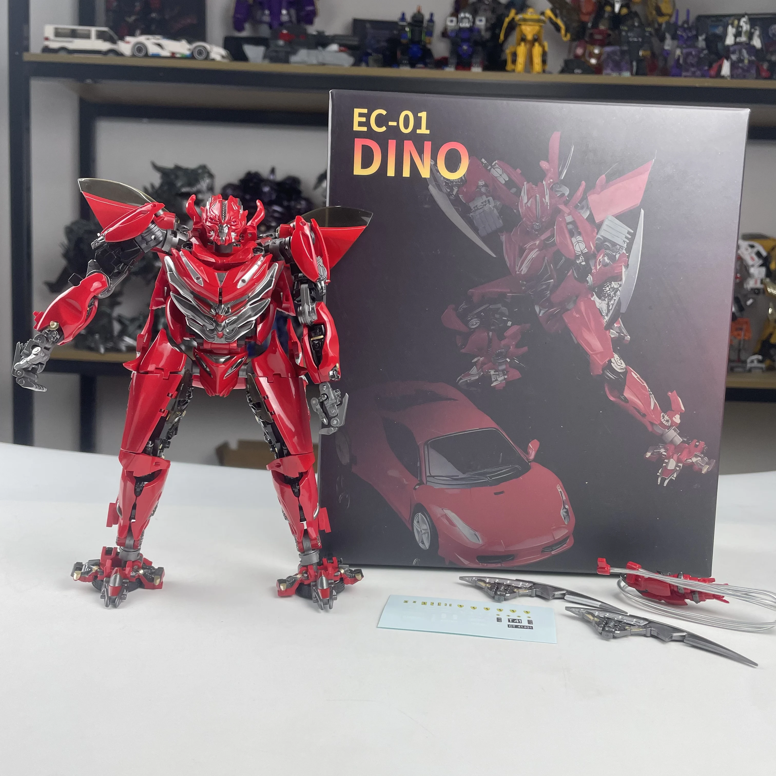 EC-01 Dino MPM Scale Dasher 17.5cm Alloy Action Figure Transformation ...