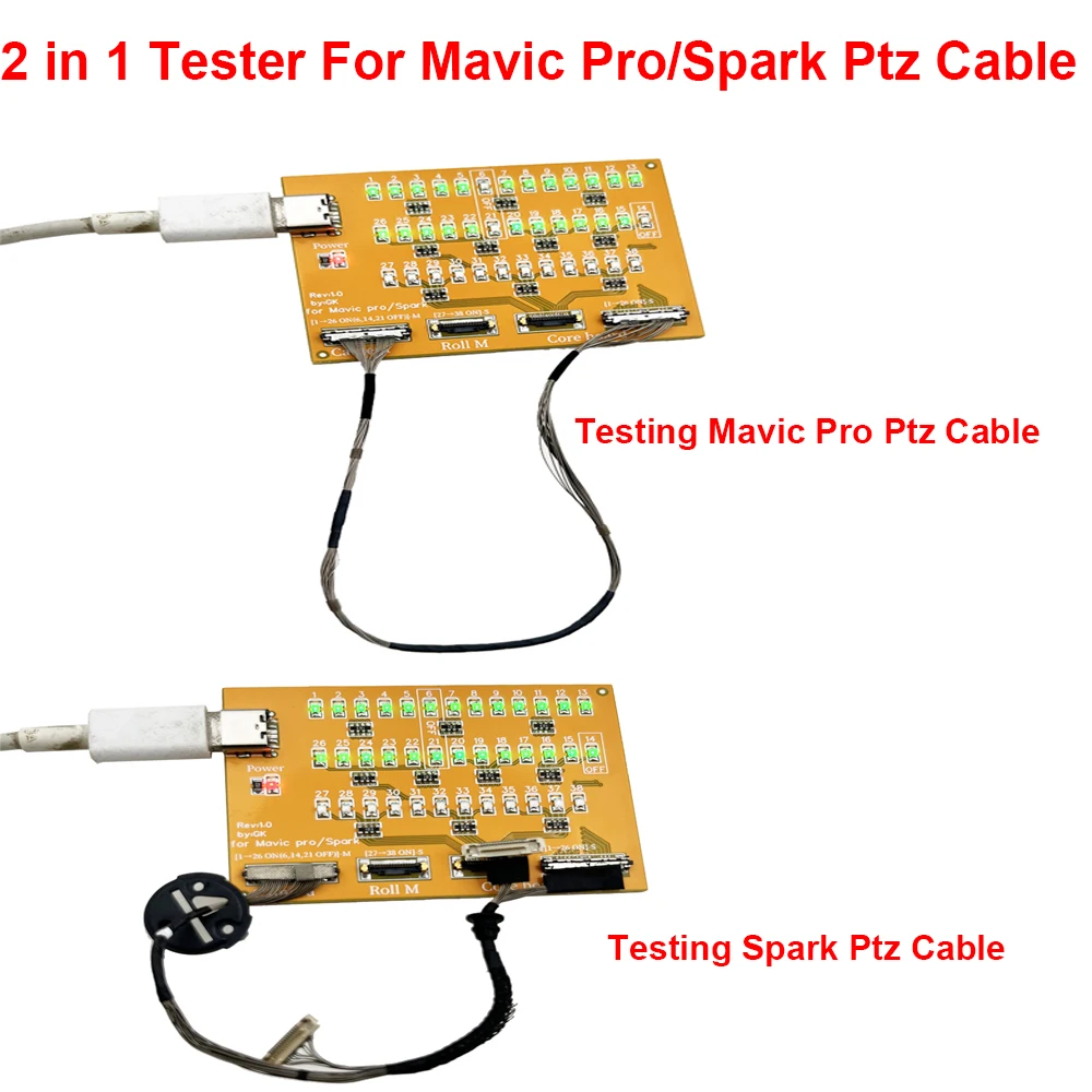 New-2-in-1-Tester-For-DJI-Mavic-Pro-Spark-Gimbal-Ptz-Signal-Cable-Test ...