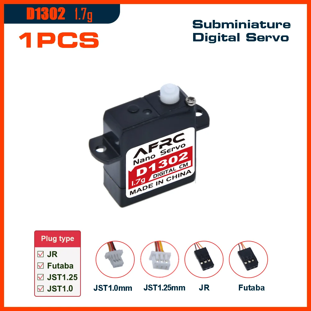 AFRC D1302 Subminiature Digital Servo 1.7g Coreless Motor for RC Plane ...
