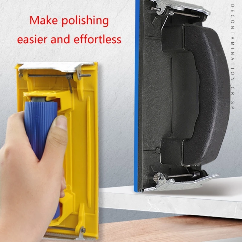 Portable Hand Sander with Handle Manual Sandpaper Holder Lightweight ...