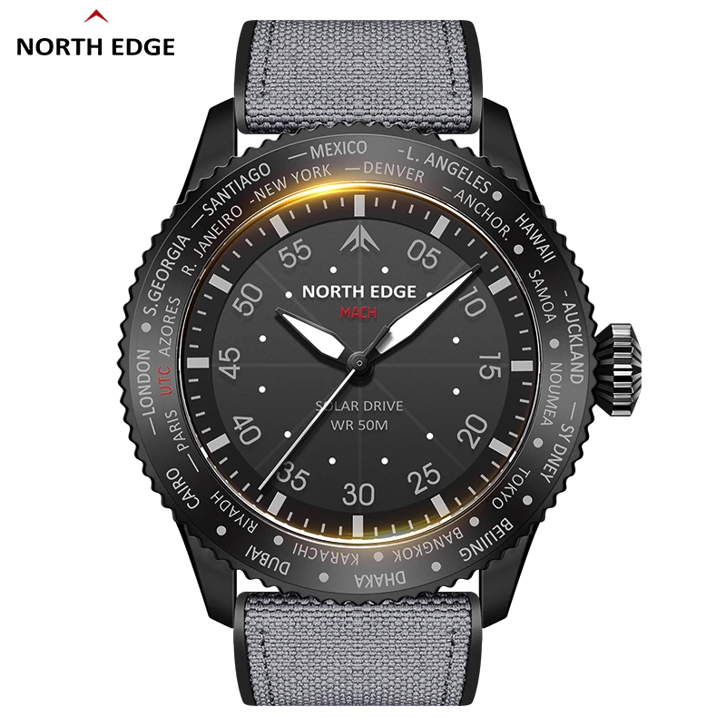 NORTH-EDGE-2024-MACH-Orologio-al-quarzo-a-energia-solare-da-uomo ...