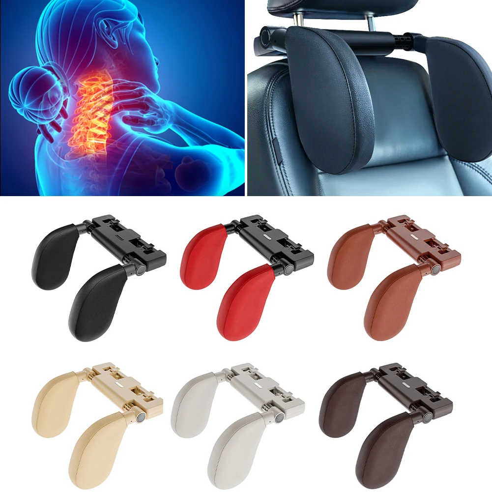 Car-Headrest-Support-Leather-Sleeping-Headrest-Support-180-Degree ...