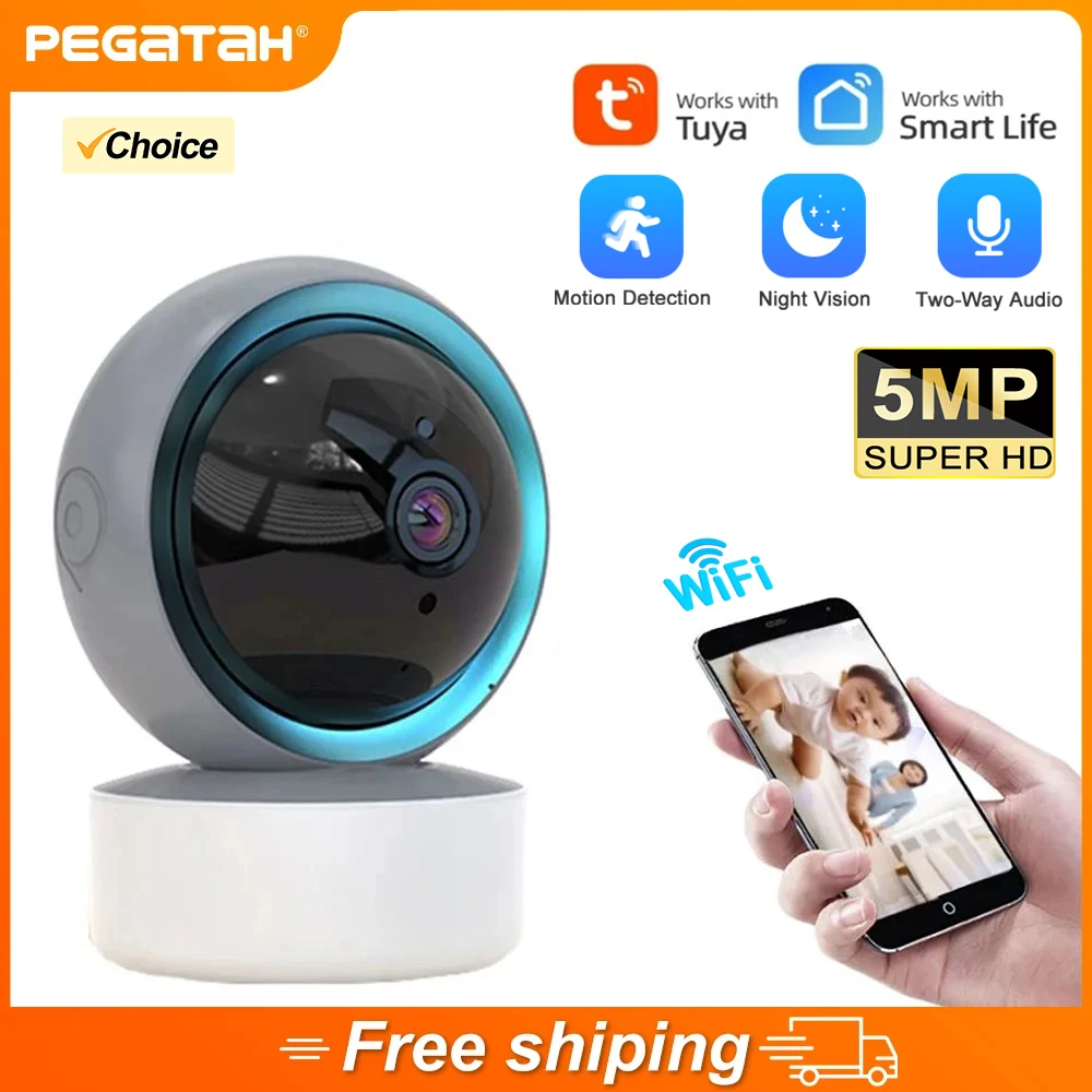 Tuya-IP-Camera-5MP-Wifi-Video-Surveillance-Cameras-HD-Night-VIsion-Two ...