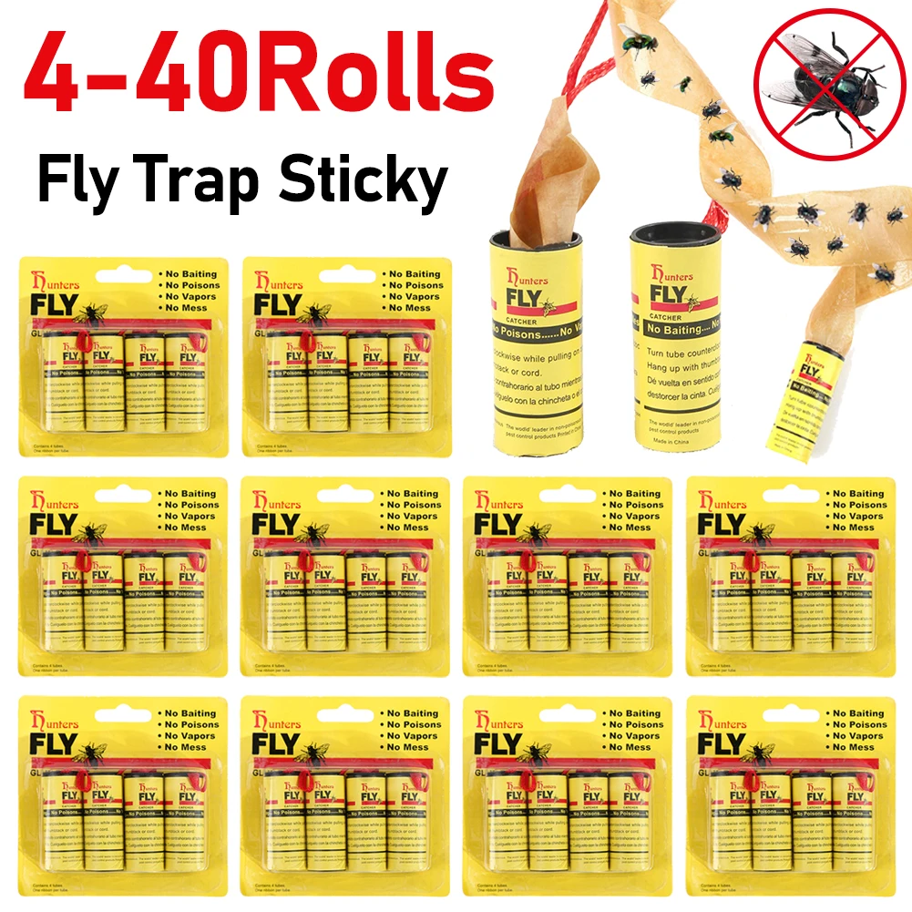 Flying-Insect-Catching-Control-Sticker-Dupla-Face-Insetos-Glue-Sticky ...