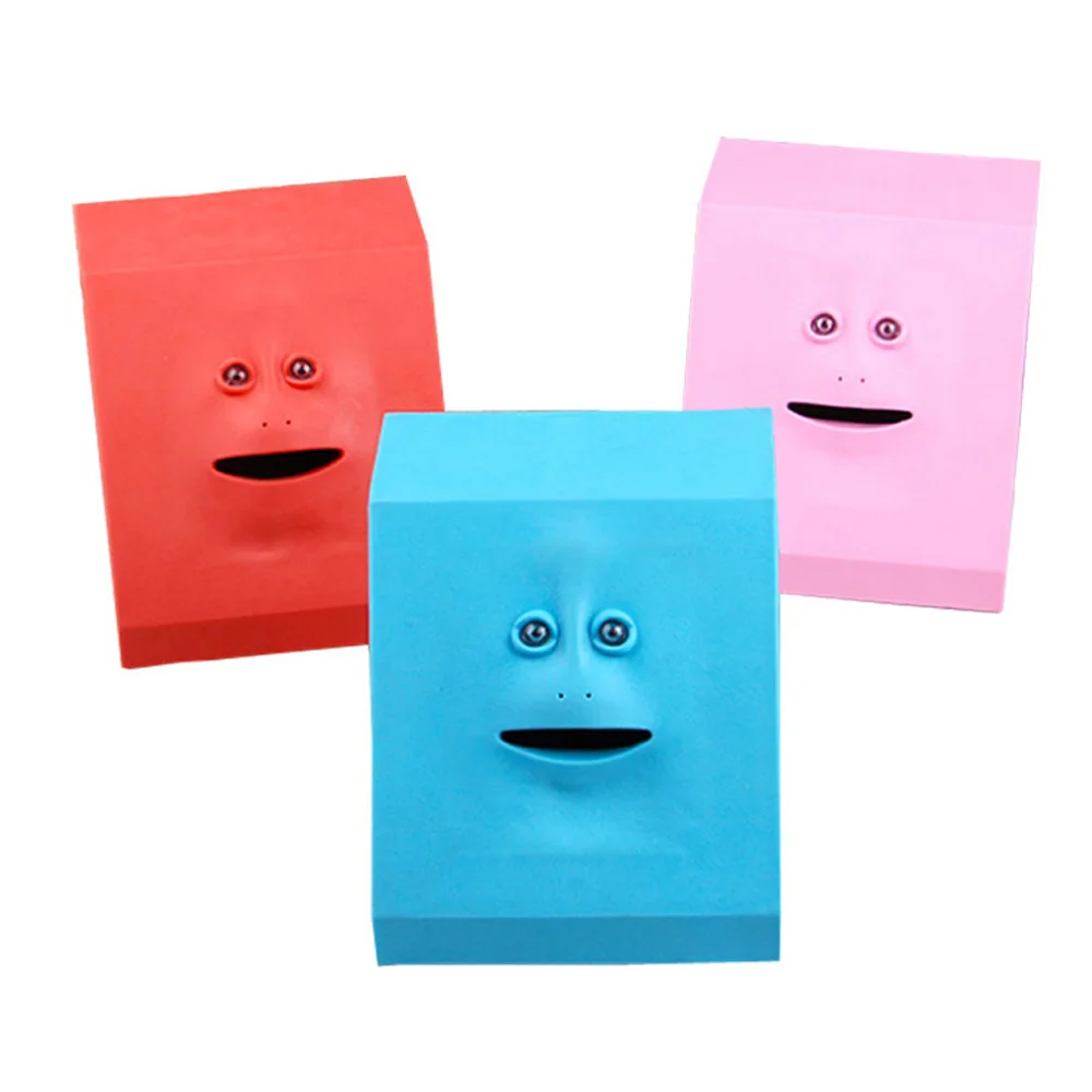Fun-Human-Face-Piggy-Banks-Eating-Coin-Money-Saving-Box-Automatic-Coin ...