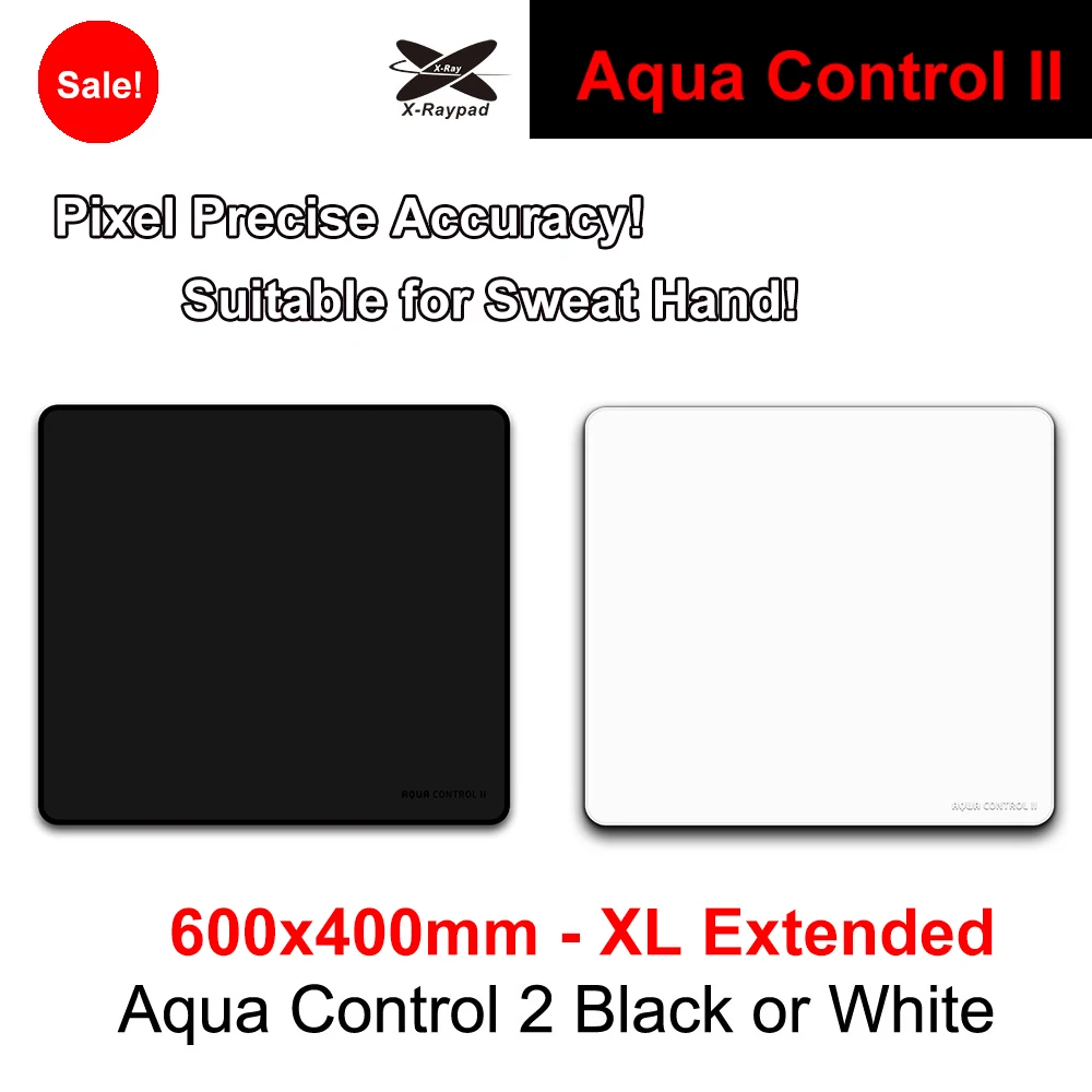 600x400x4mm XL Extended / 23.6" x 15.7" X raypad Aqua Control II Gaming ...