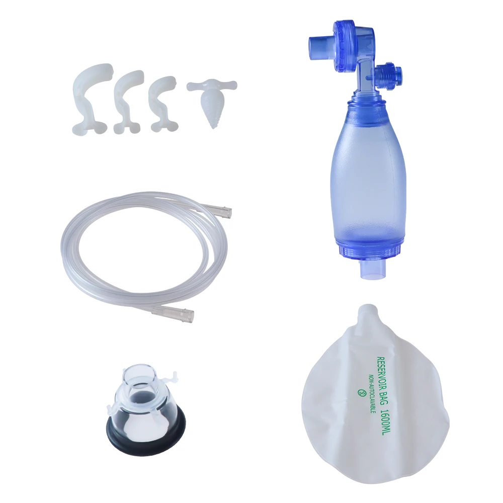 First Aid Manual Resuscitator Portable PVC CPR Emergency Device For Cat ...