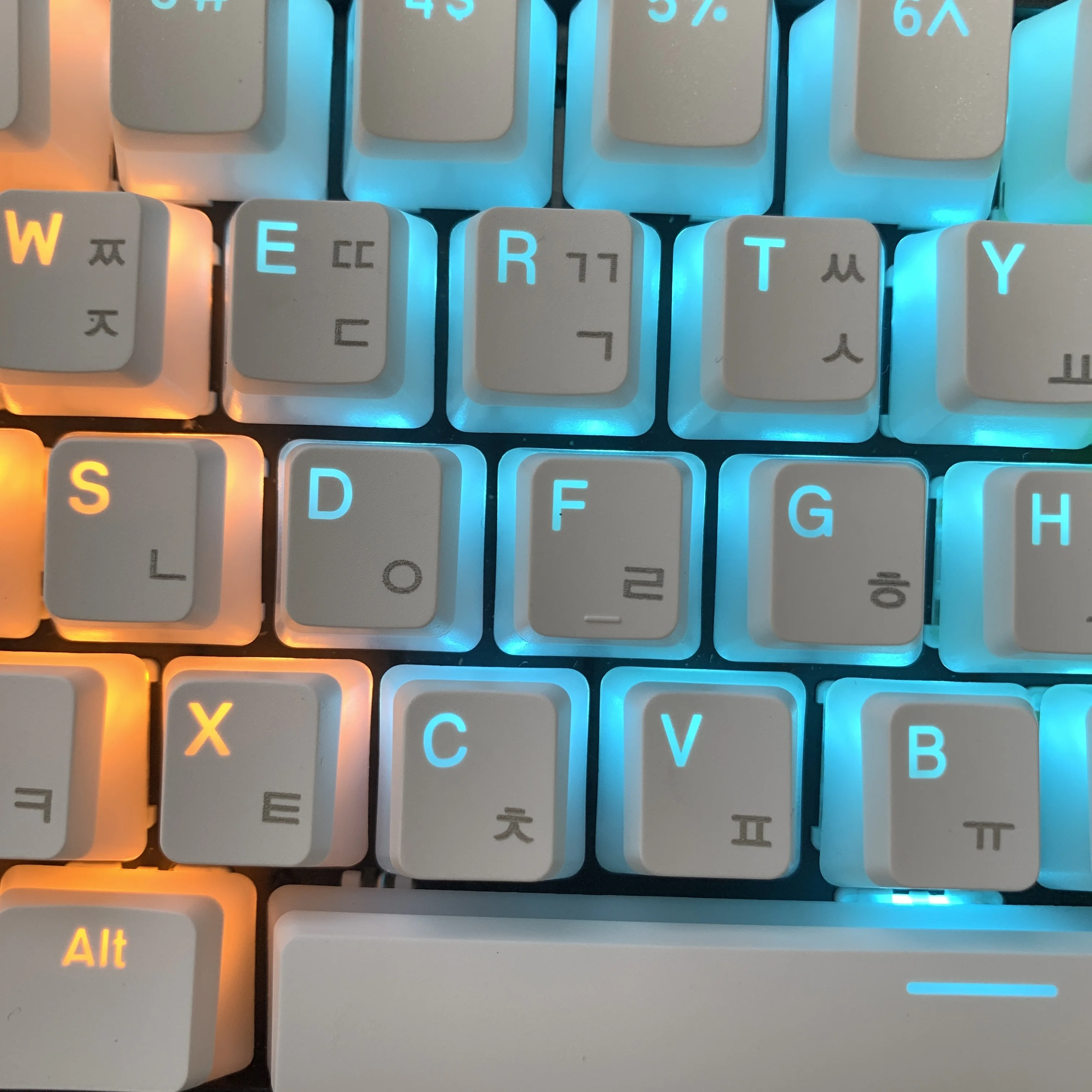 Hangul Keycap Korean Layout Keycap Pudding Keycaps Set PBT OEM Profile ...