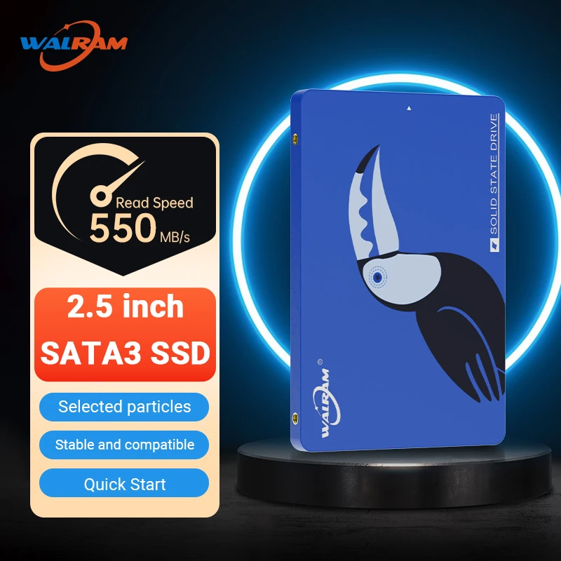 WALRAM 2.5 Hard Disk SSD 240GB 120GB 1TB 512GB 128GB 256GB 480GB SATA3 ...