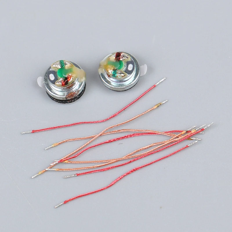 2PCS-16R-16ohm-Round-8mm-Headphone-Small-Speaker-Subwoofer-TWS-Earphone ...