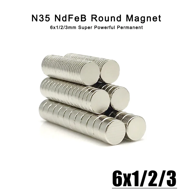 500-1000-2000-3000Pcs-6x1-6x2-6x3mm-Dia-6-Small-Round-Strong-N35 ...