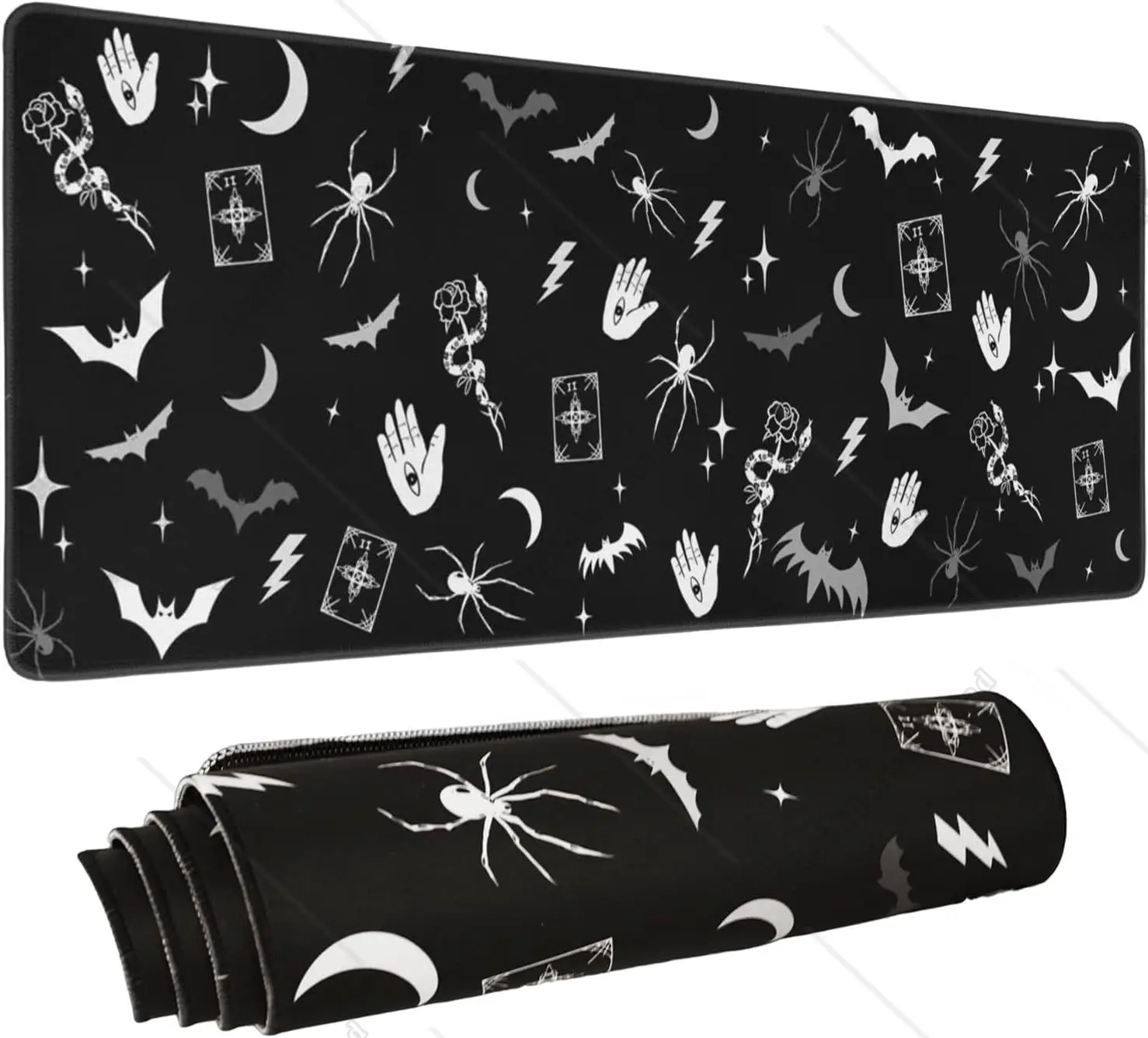XL-g-tico-estendido-grande-mouse-pad-para-jogos-preto-branco-aranha ...