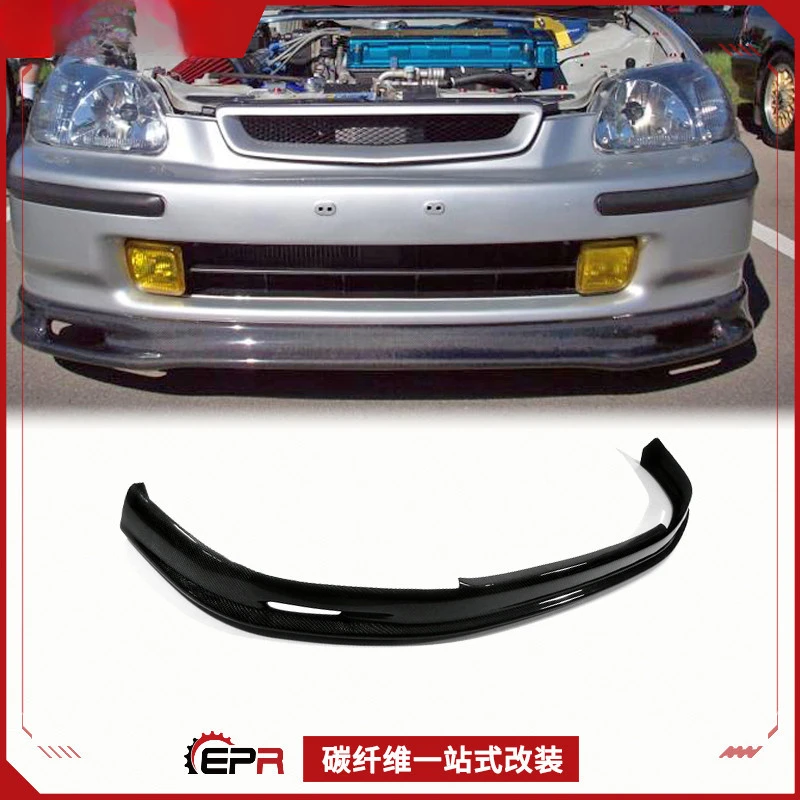 For Honda Civic EK9 MUGEN Unlimited Style Carbon Fiber Front Lip ...
