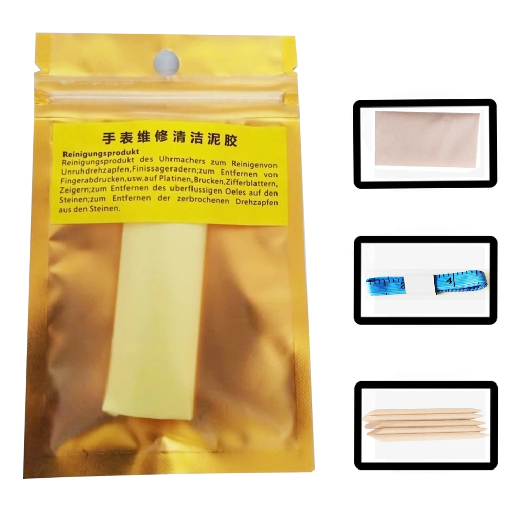3PCS-Send-Rulers-Towels-Professional-Watch-Parts-Movement-Cleaning-Clay ...