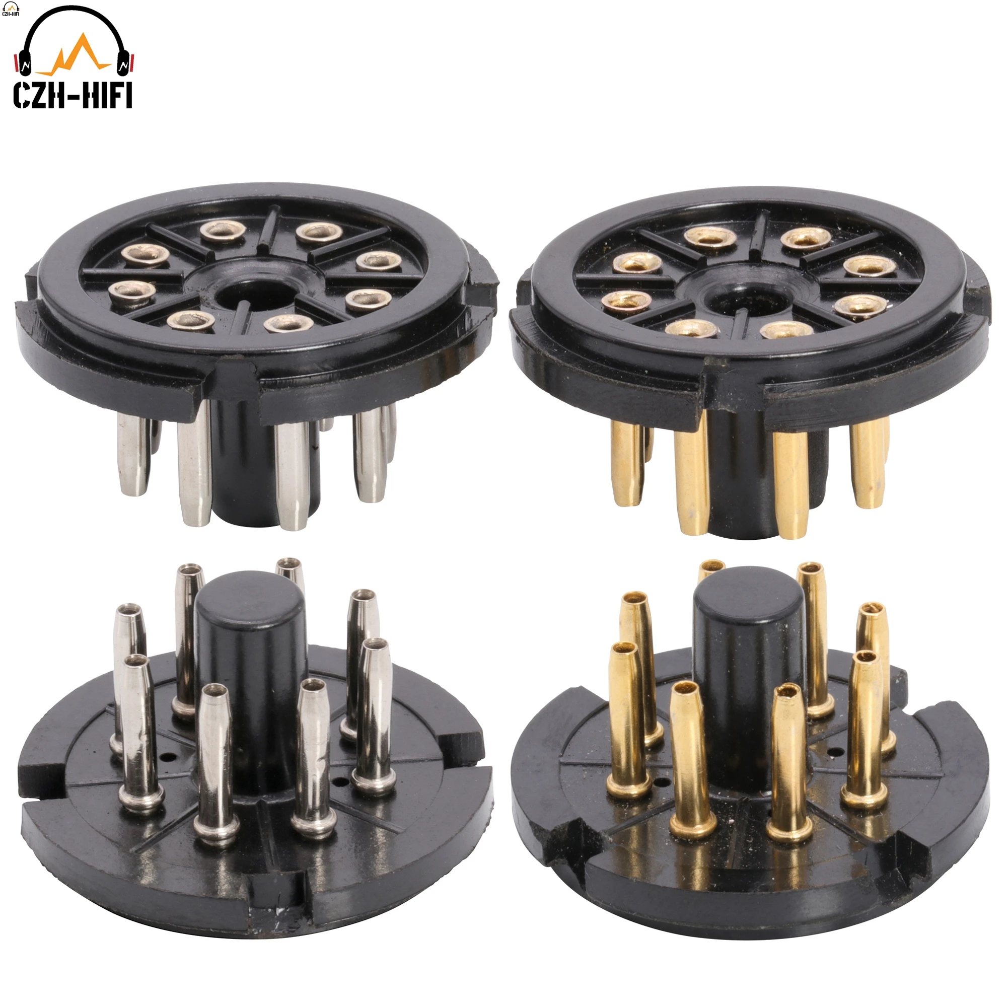 OCTAL-TUBE-BASE-8pin-Gold-Tin-plated-vacuum-tube-Octal-sockets-base-for ...