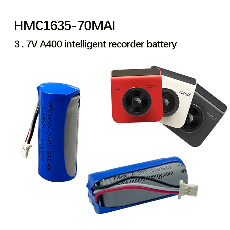 New-Battery-For-Xiaomi-70mai-Dash-Cam-A400-HMC1635-Accumulator-3-7V ...