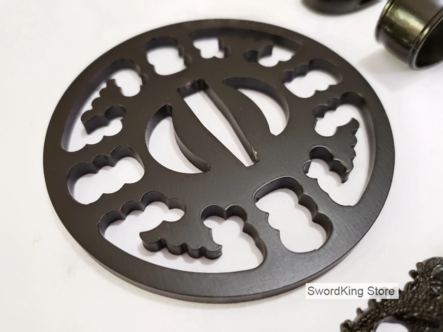 Black Suit Alloy Tsuba Hand Guard for Japanese Swords Katana Tanto ...