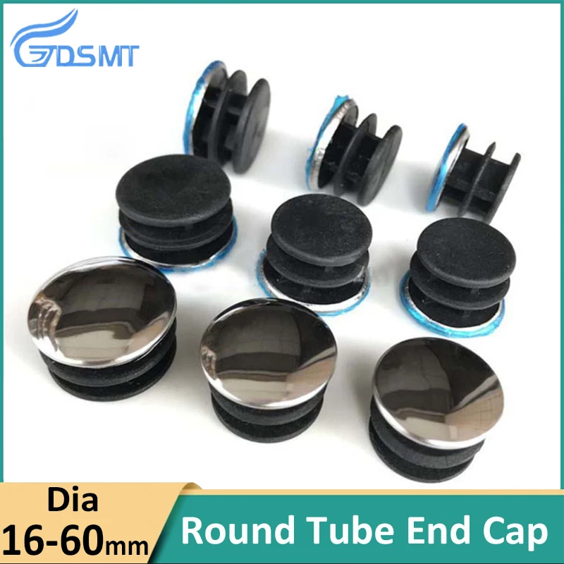 1-10-Stuks-Zwarte-Ronde-Pipe-Dop-Buis-Einddoppen-Blanking-Insert-Plug ...