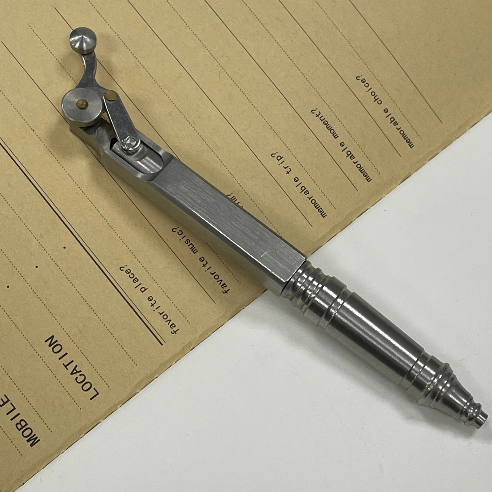 Outdoors-Writing-Tools-EDC-Stainless-Steel-Mechanical-Sliding-Pen ...