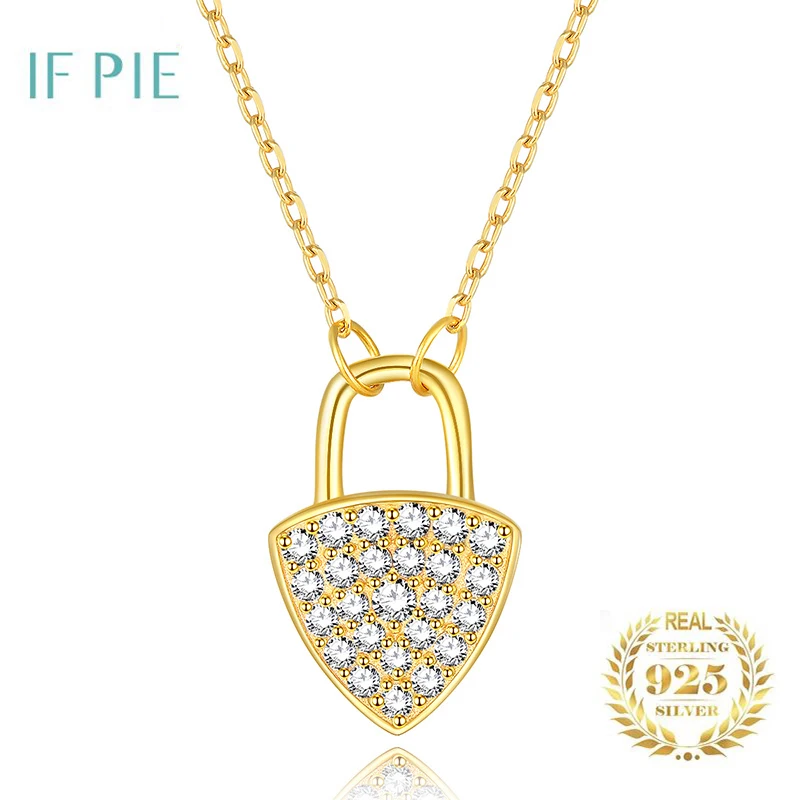 IF-PIE-Triangular-Lock-Head-Creativity-Necklace-Chains-Pendant-Aromatic ...