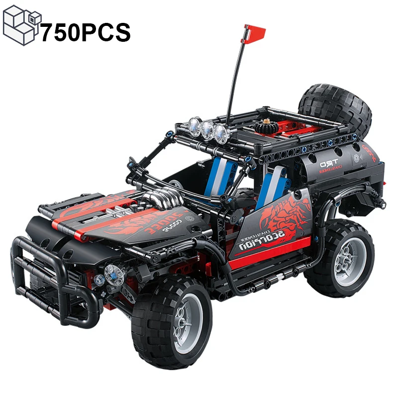 750PCS-Technical-Jeep-Off-Road-Car-Building-Blocks-Pickup-Scorpion-SUV ...