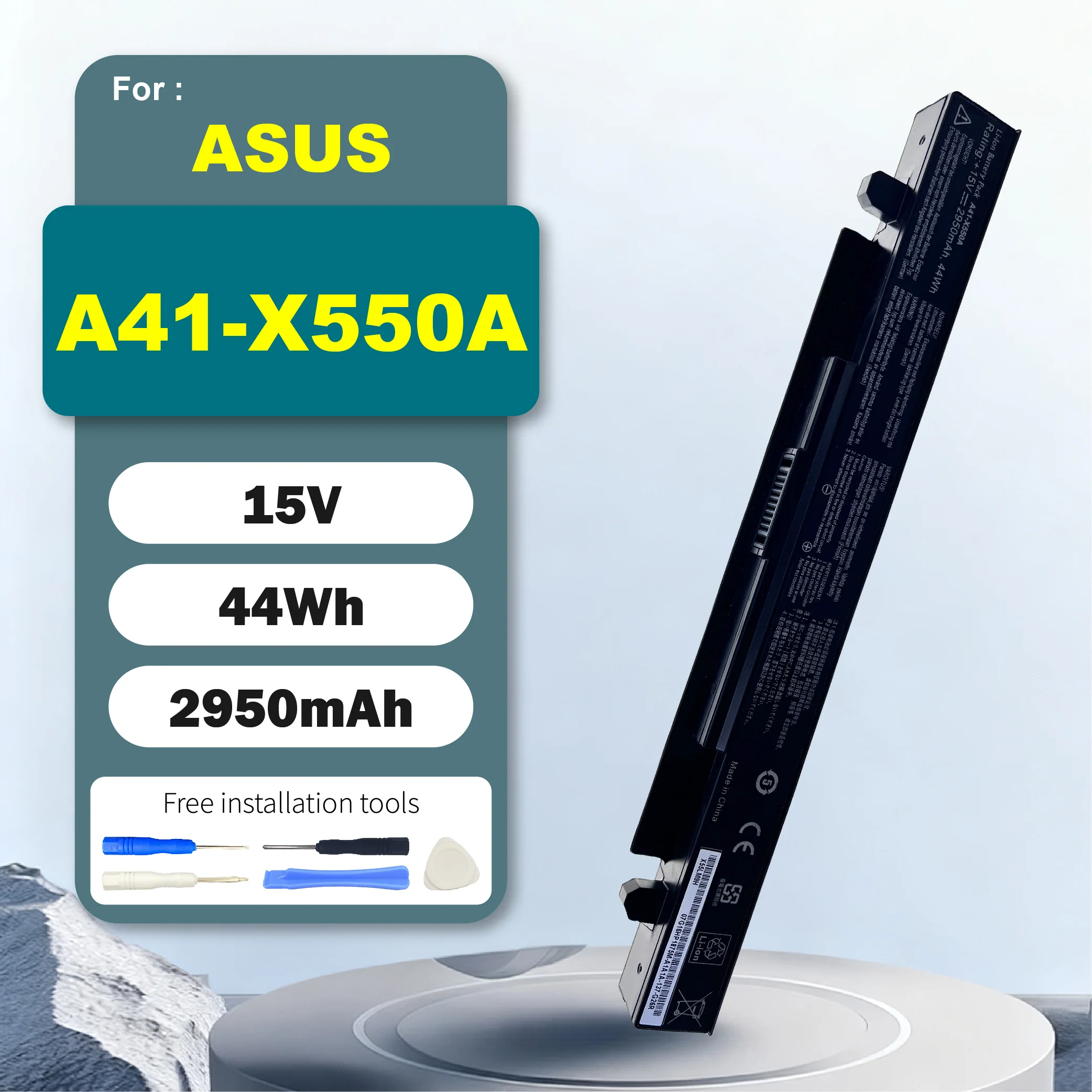 A41-X550A 2950mAh 44Wh A41-X550 Battery for ASUS A450 P550 F550 K550 ...