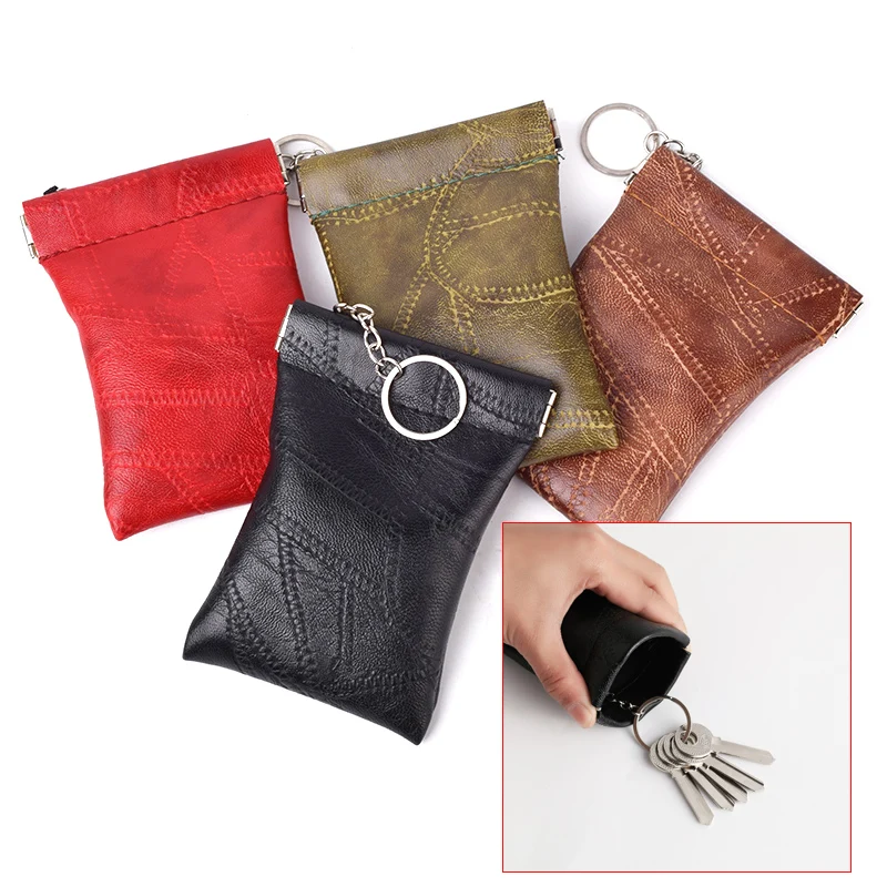 Fashion-Leather-Long-Pocket-Key-Wallet-Keyring-Coin-Purse-Women-Men ...