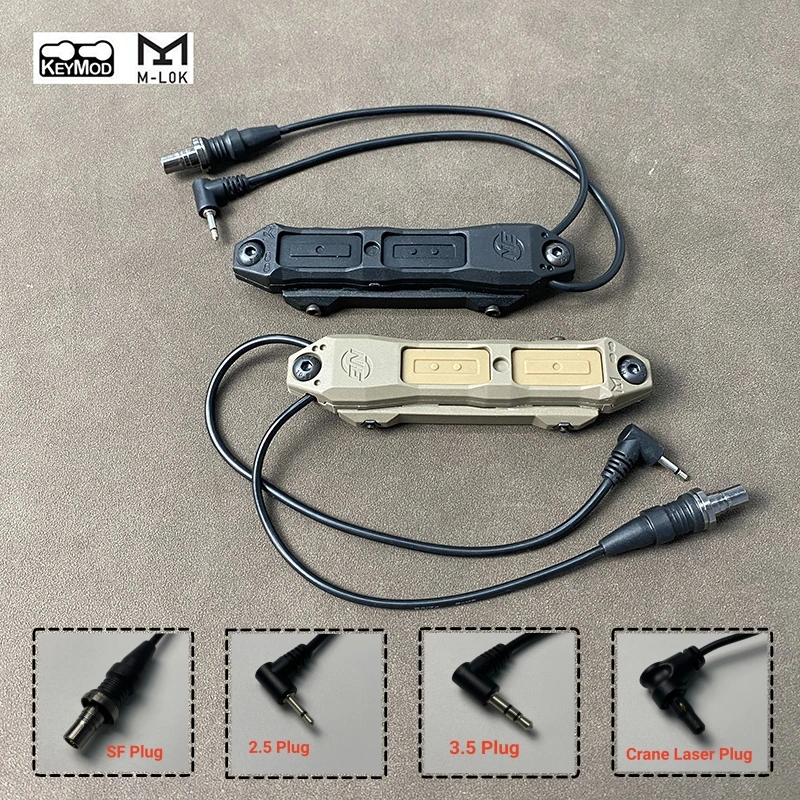 Tactical-Augmented-Pressure-Remote-Dual-Switch-Button-Flashlight-Plug ...