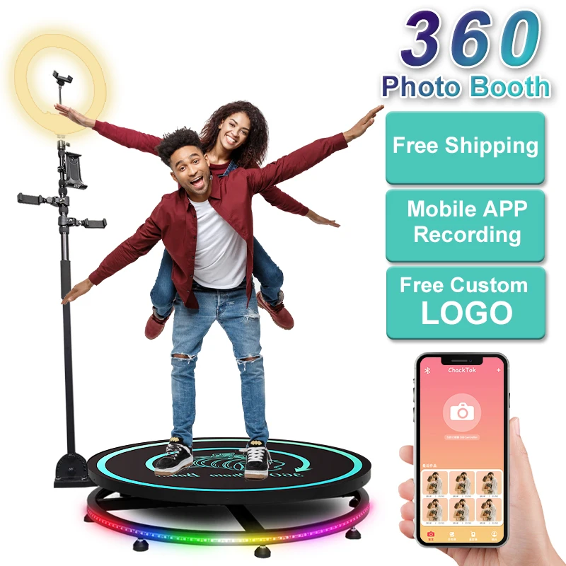 45.3" Selfie Magic 360 Degree Platform Ipad Photobooth Video 360 Photo ...