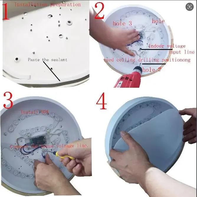 Luminária Sobrepor Básico E Simples Forma Redonda Ultra Fino 5cm ...