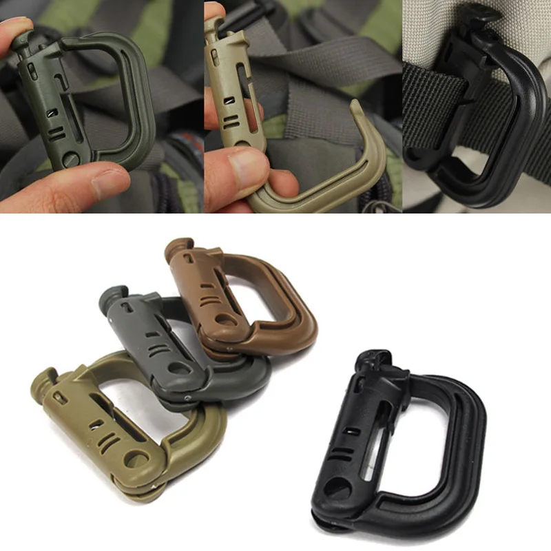 D-ring-Clip-Molle-Webbing-Backpack-Buckle-Snap-Lock-Hike-Mountain-climb ...