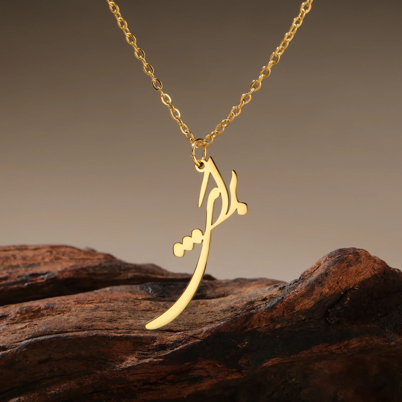 Skyrim-Arabic-Rune-Necklace-Stainless-Steel-Minimalist-Pendant-Necklace ...