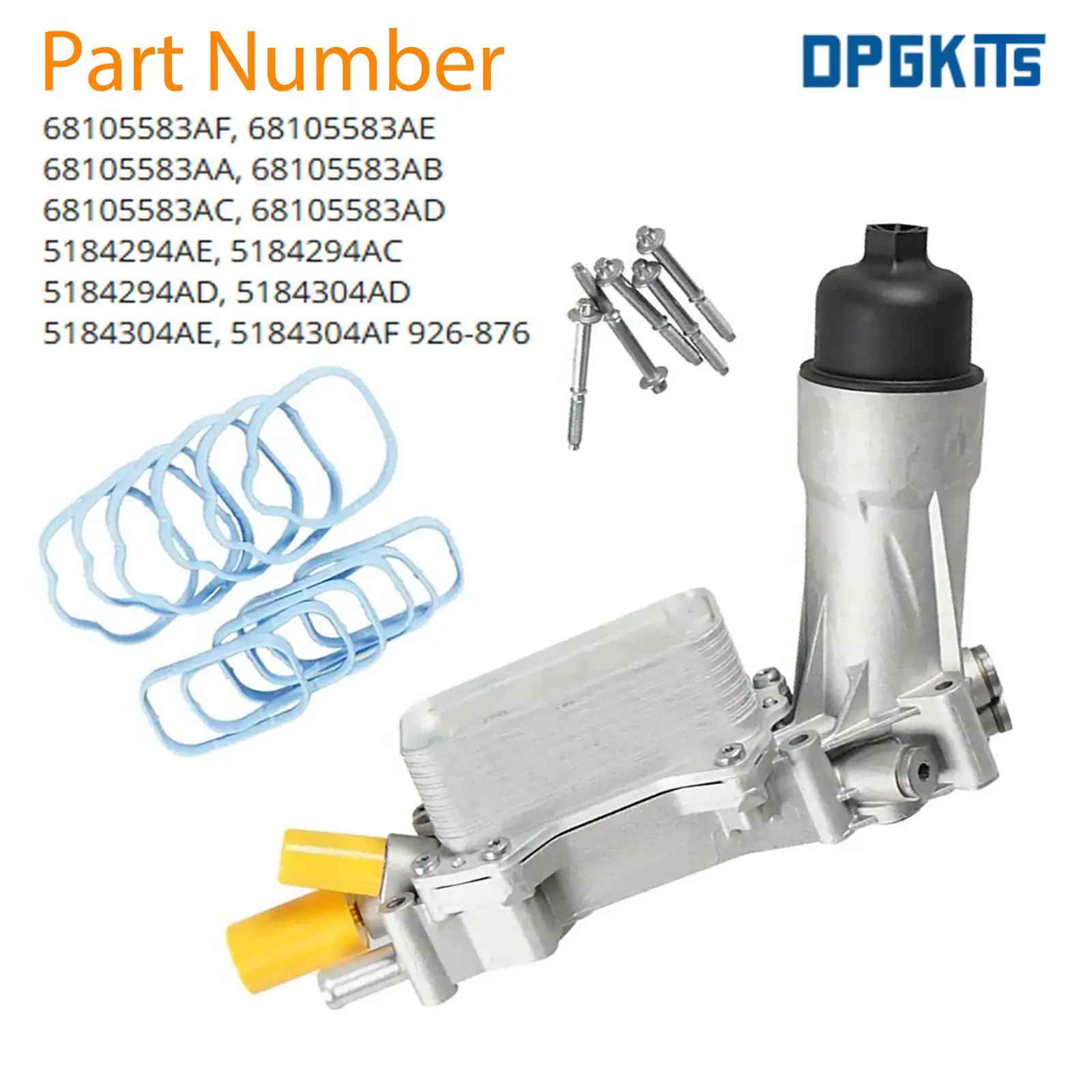 68105583AE-68105583AA-68105583AC-Oil-Cooler-Aluminum-Oil-Filter-Adapter ...