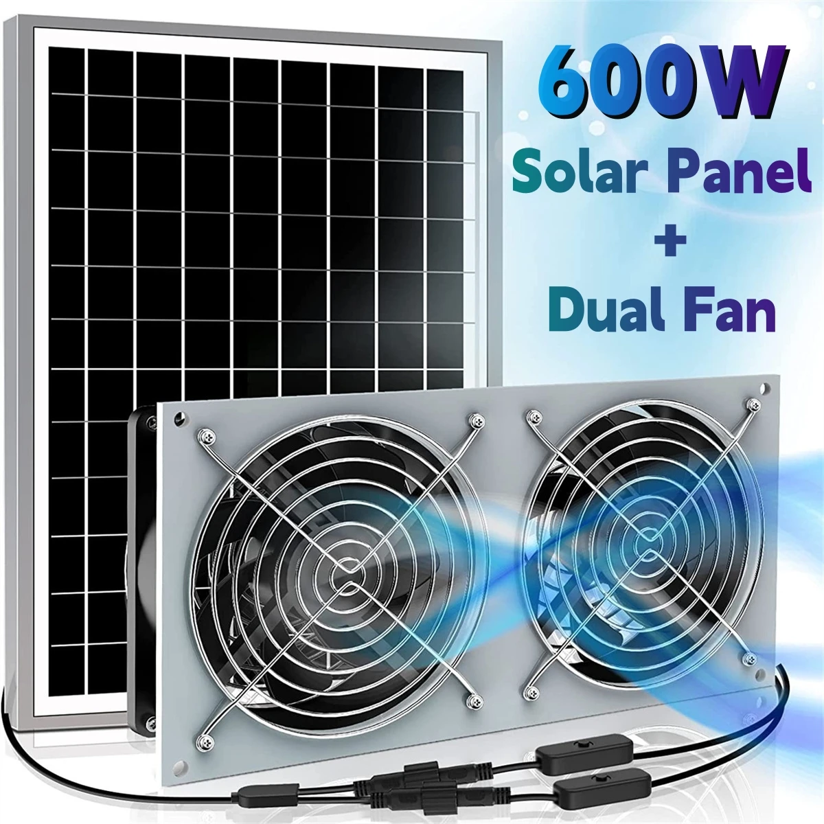 600W-Solar-Panel-Fan-Kit-Portable-Exhaust-Fan-Ventilation-Fan18VSolar ...