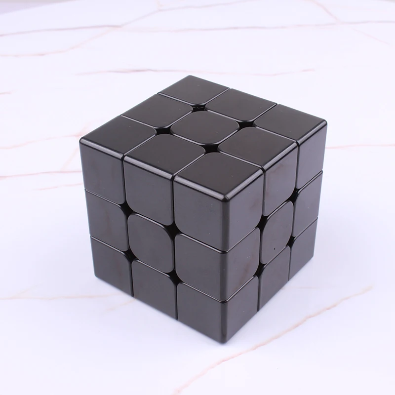 Cubo-M-gico-Magn-tico-Preto-Puro-Cubos-de-Velocidade-Profissional ...